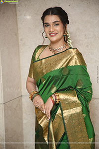 Actress Hasini Sudheer at Purushaha Movie Pre Release Event, HD Gallery