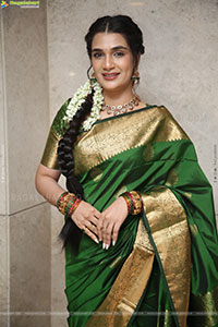 Actress Hasini Sudheer at Purushaha Movie Pre Release Event, HD Gallery