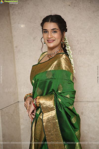 Actress Hasini Sudheer at Purushaha Movie Pre Release Event, HD Gallery