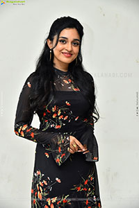 Heroine Nidhi Pradeep at Godari Gattupaina Thank You Meet, HD Gallery
