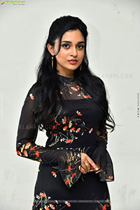 Heroine Nidhi Pradeep at Godari Gattupaina Thank You Meet, HD Gallery