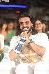 Mega Power Star Ram Charan at Peddi Ki Aawaz Grand Event, HD Gallery